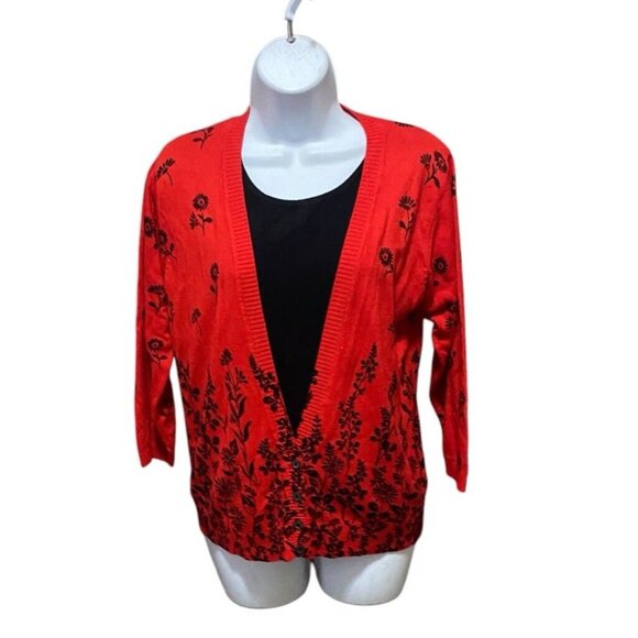 Cathy Daniels | Sweaters | Cathy Daniels Mock Cardigan Sweater Womens S ...